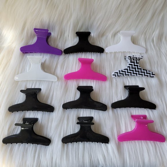 Accessories | Set Of 12 Assorted Color Hair Clips | Poshmark